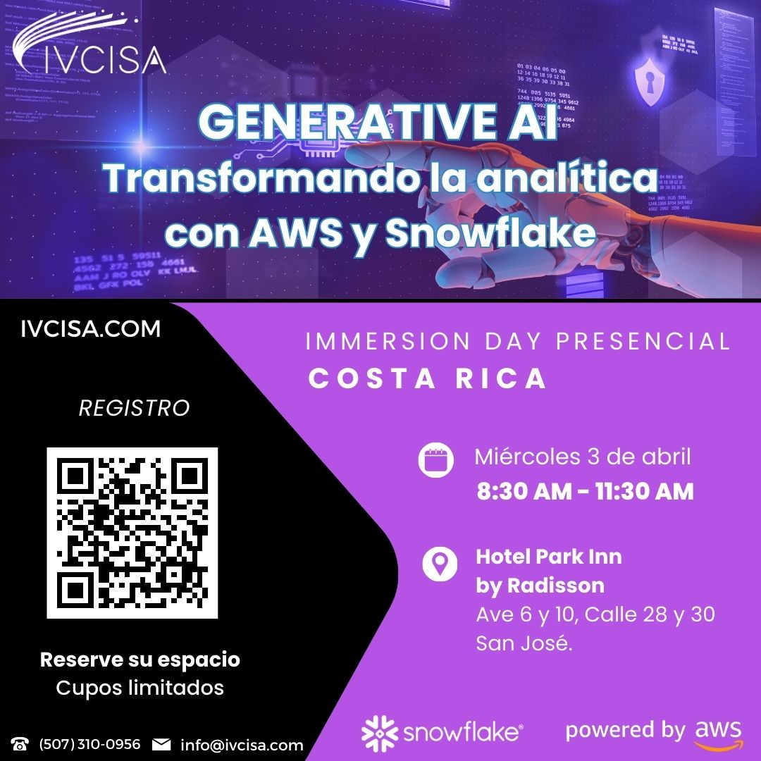 Nuestro próximo Immersion Day sobre Generative Ai será en Costa Rica - IVCISA